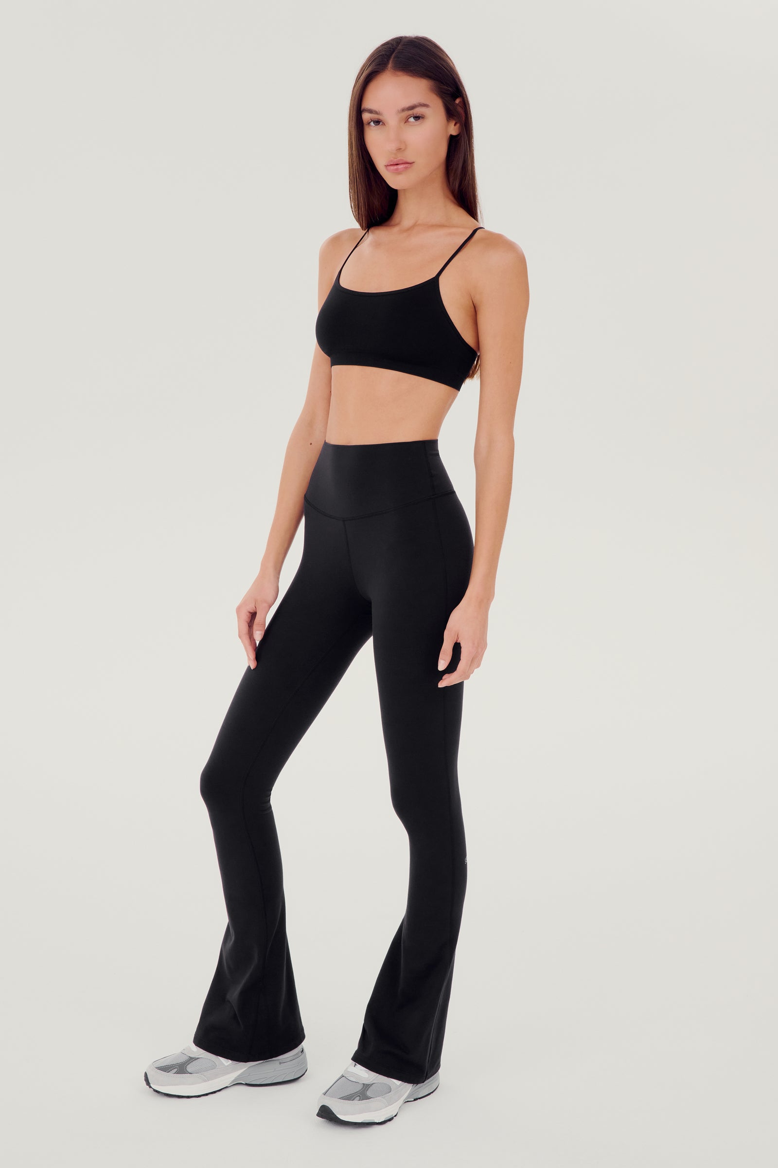Raquel High Waist Flared Legging - Black – SPLITS59