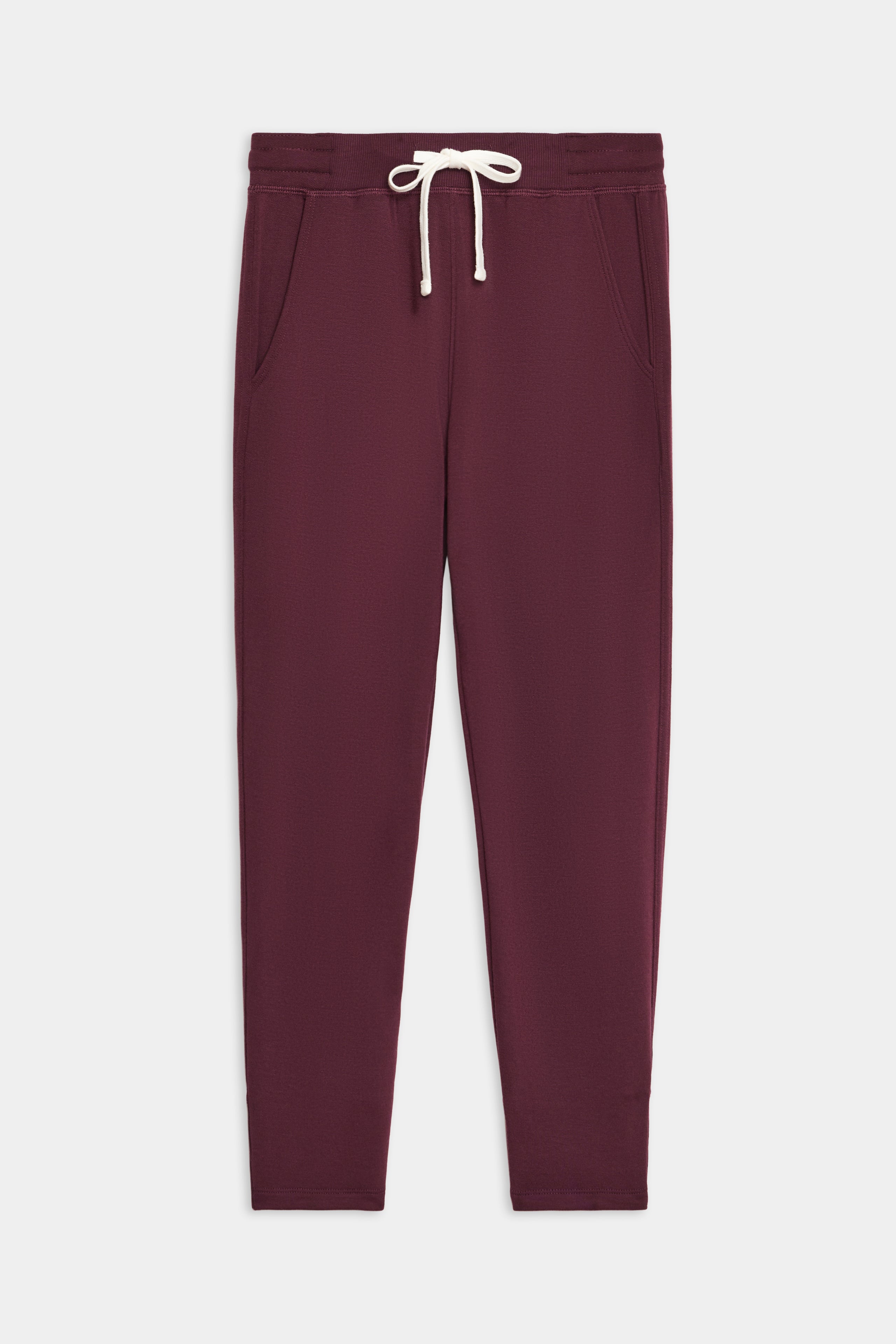 Reena Fleece 7/8 Sweatpant - Dark Cherry – SPLITS59